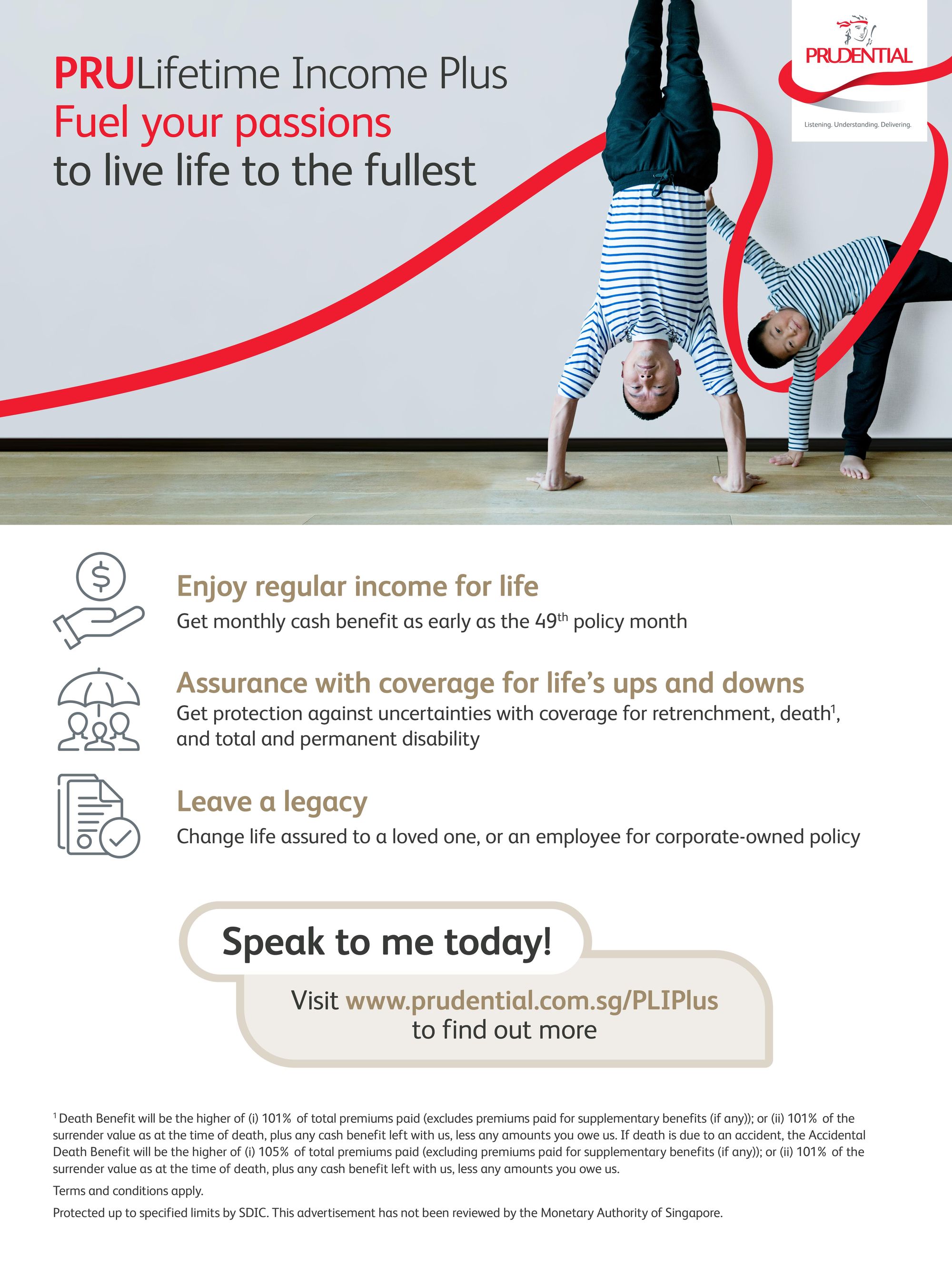 PRULifetime Income Plus – Fuel your passion with a lifetime of income