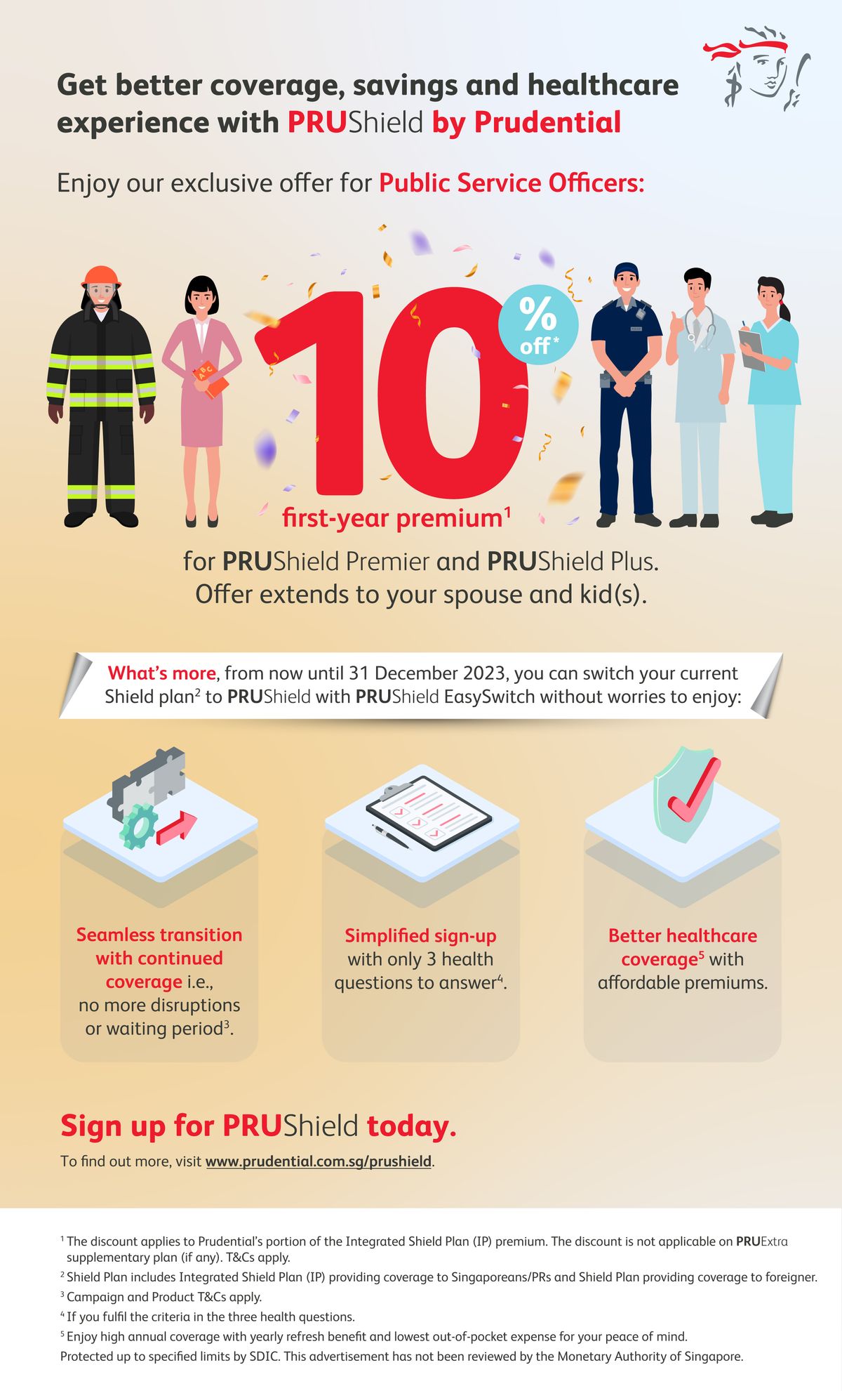 PRUShield discount for Public Service Officers
